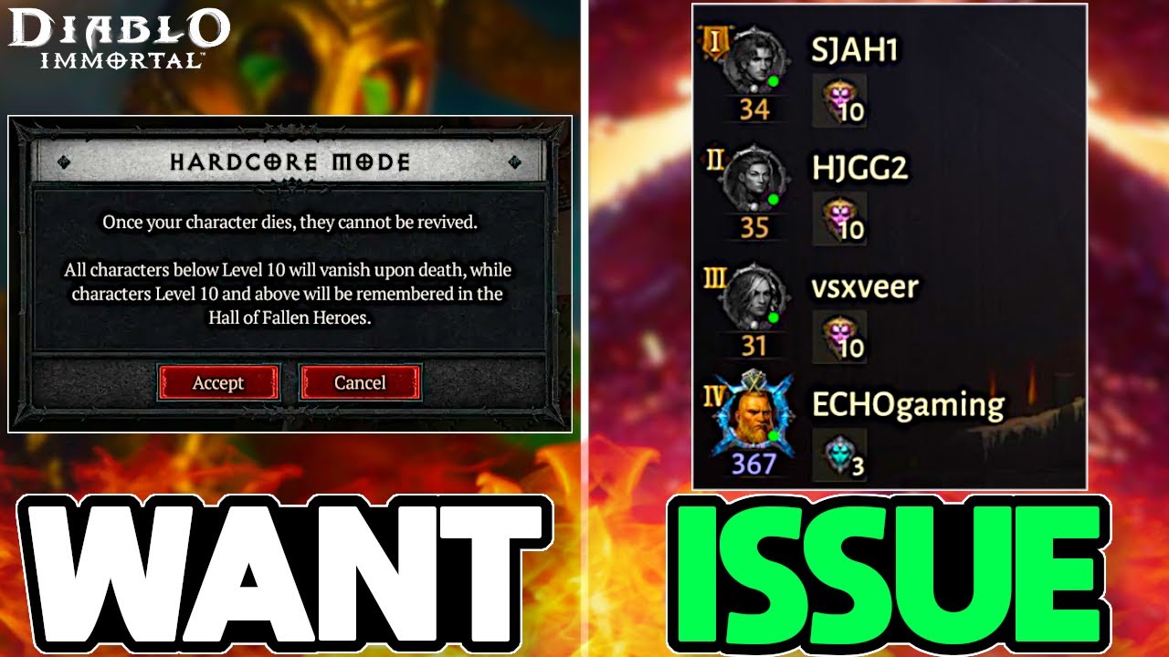 Hardcore Mode + Susan Bots in Diablo Immortal - YouTube