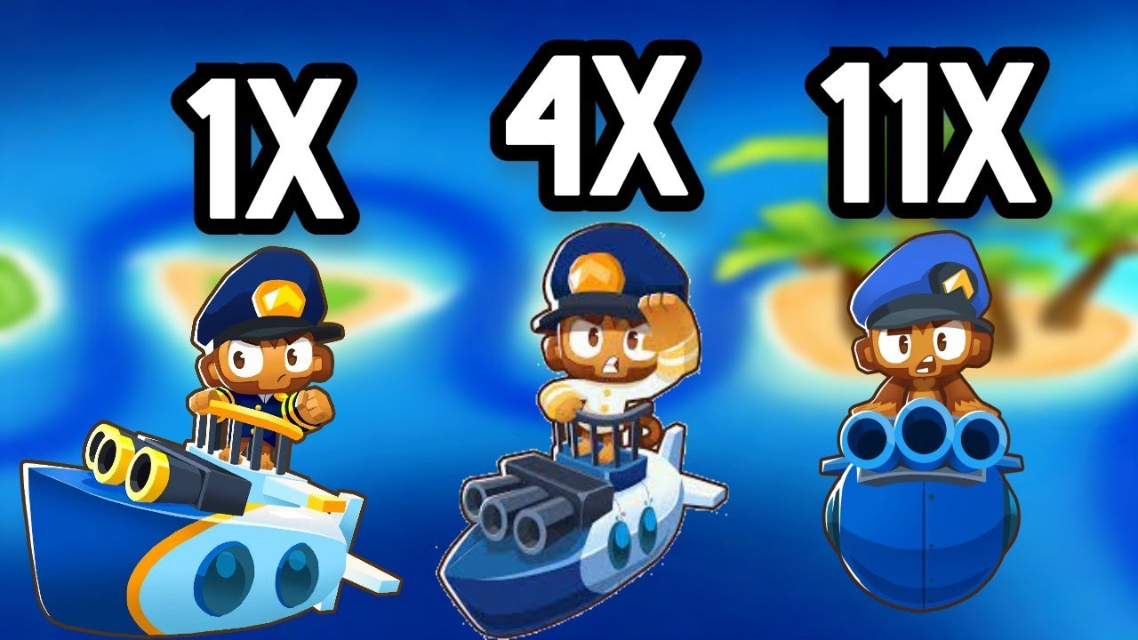 Btd6 1x Sub Commander 4x Armor Piercing Darts 11x Triple Guns! - YouTube