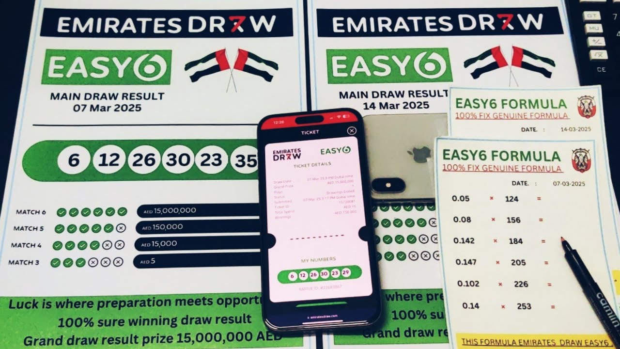 Emirates Draw 14-03-2025 Easy 6 Emirates Draw Prediction Result 100% ...