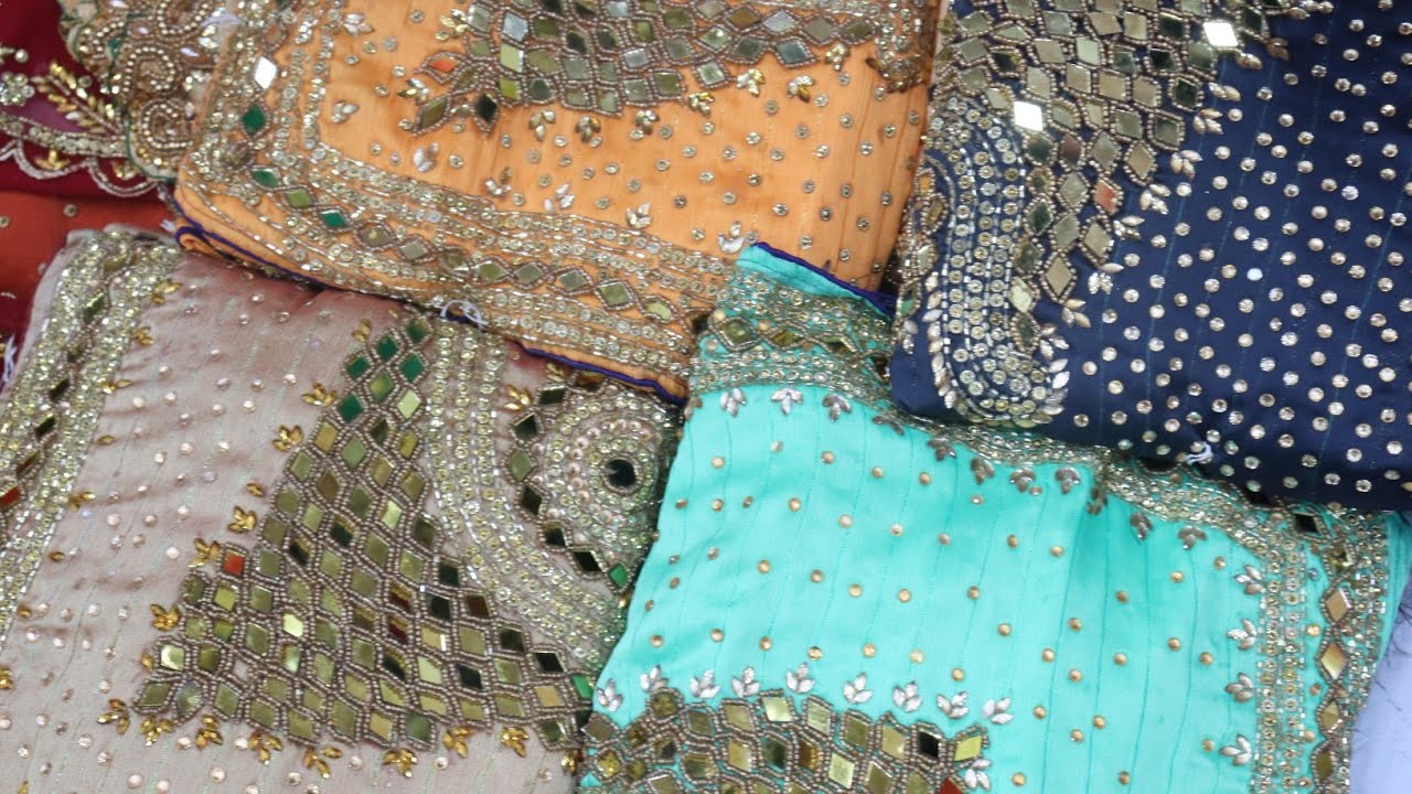 Letest sadi collection2022/New mix lot sadi-heavy fancy sadi/pure silk ...