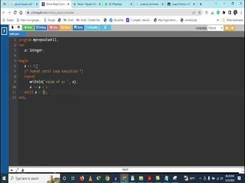 Pascal | Repeat Until , Printing 1 to 10 - YouTube