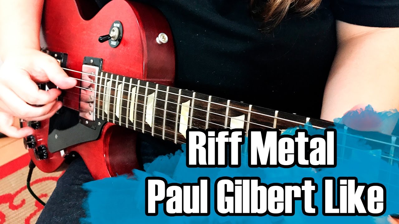 Riff no estilo Paul Gilbert - YouTube