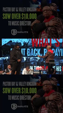 Pastor Ray & Valley Kingdom sow over 10,000 to Music Director - YouTube