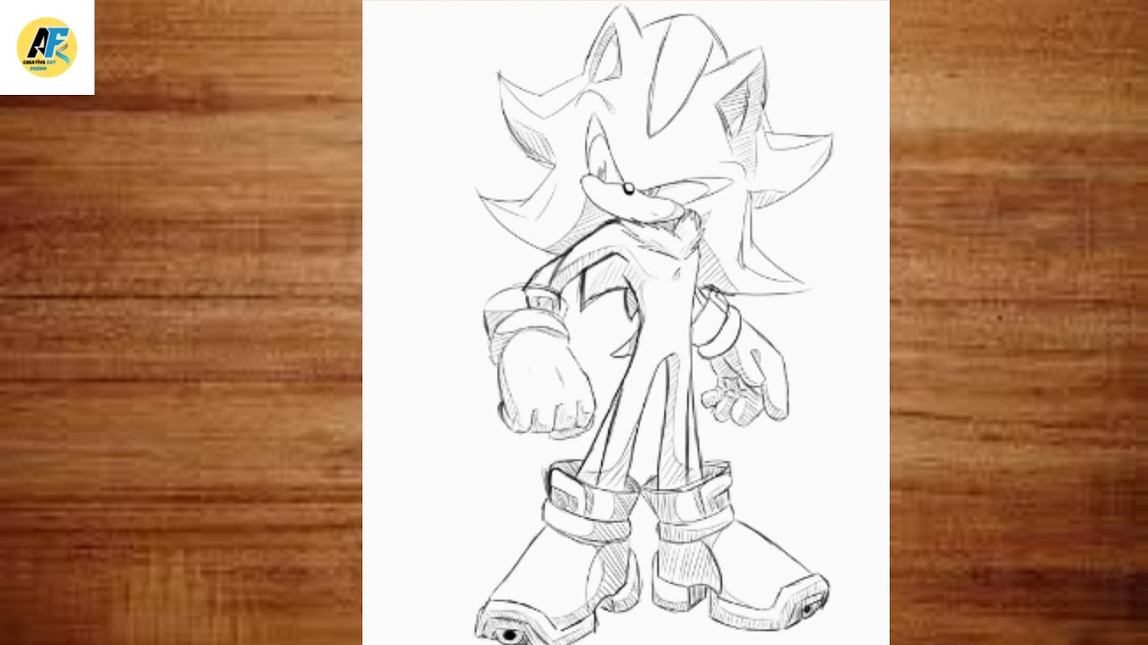 🎨 How To Draw Sonic The Hedgehog | Step-by-Step Pencil Drawing Tutorial ...