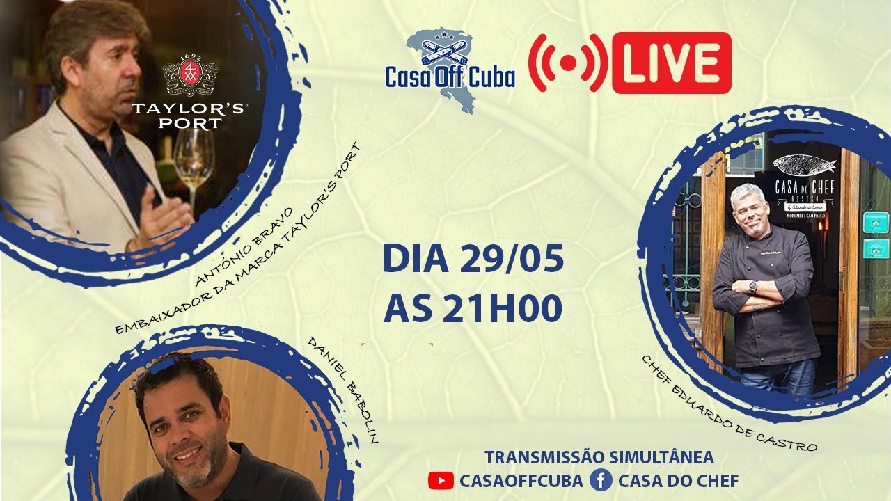 Casa Off Cuba convida para um bate papo sobre vinho do Porto e Charutos - YouTube