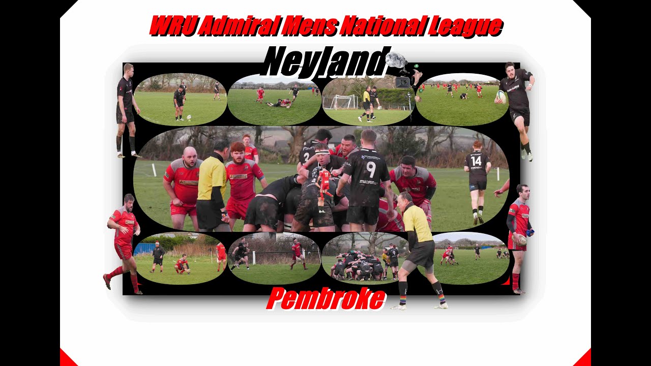 Neyland RFC v Pembroke RFC WRU Admiral Men's National League Div.3 2023 ...