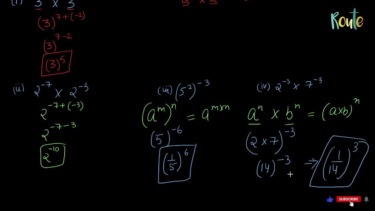Simplify using identities | Important questions | Exponents and powers - YouTube