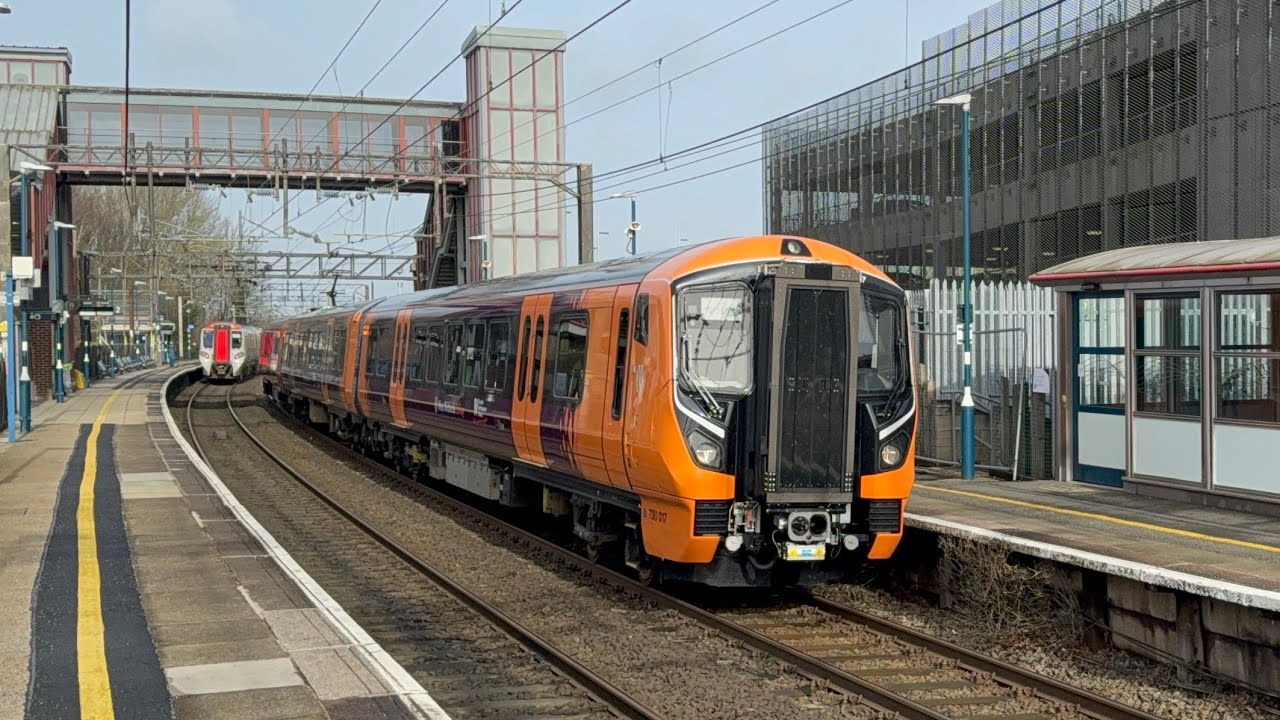 Freightliner locomotive convoy, West Mids Class 730 on test & a bin ...