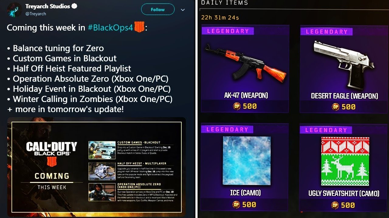 *NEW* BO4 DLC WEAPONS UPDATE 1.10 in BLACK OPS 4! - YouTube