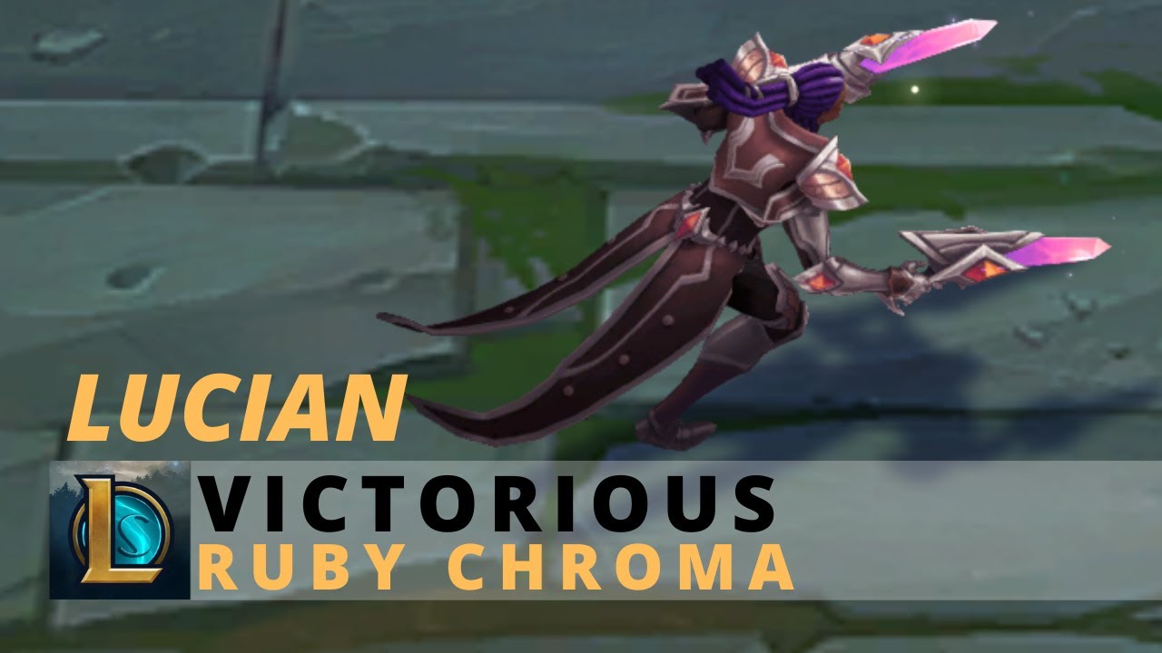 Victorious Lucian Ruby Chroma - League Of Legends - YouTube
