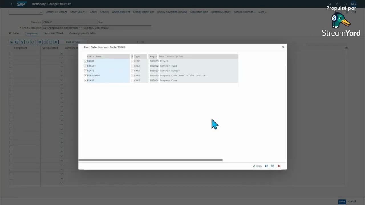 SAP ABAP How to create structure in SAP Dictionary SE11 - YouTube