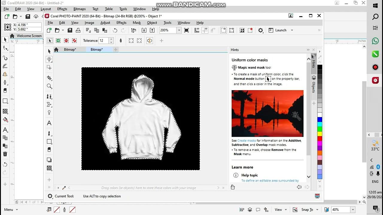 how to remove background in corel draw - YouTube