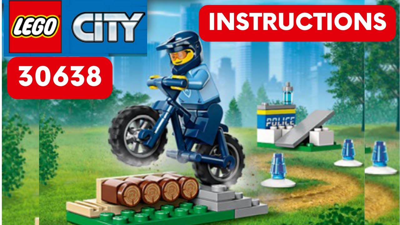 LEGO 30638 Police Bicycle Training Building instructions - YouTube