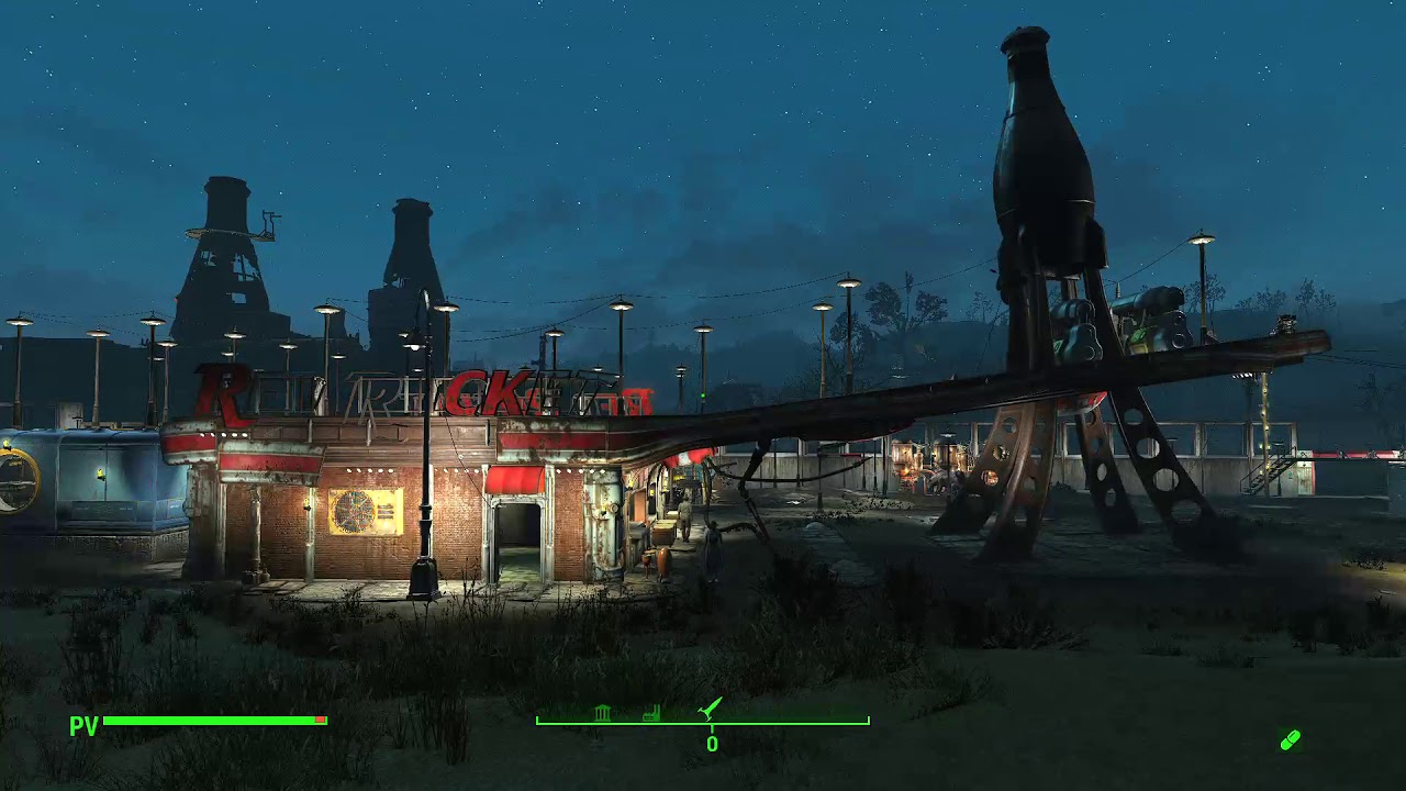 Fallout 4 - Assentamento Nuka-World Red Rocket - YouTube