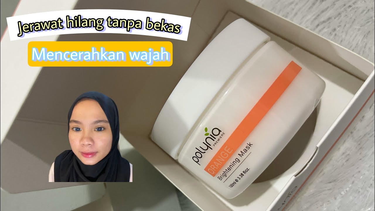 Polynia orange || masker viral mencerahkan || masker polynia - YouTube