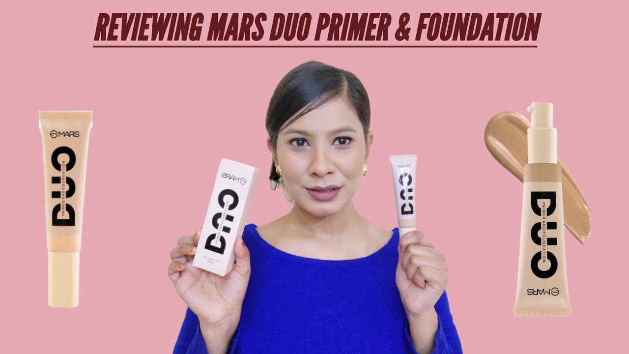 Reviewing and Trying Out Mars Duo Primer and Foundation - YouTube
