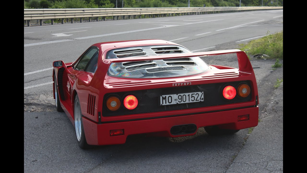 FERRARI F40 ON STREET!!! - YouTube