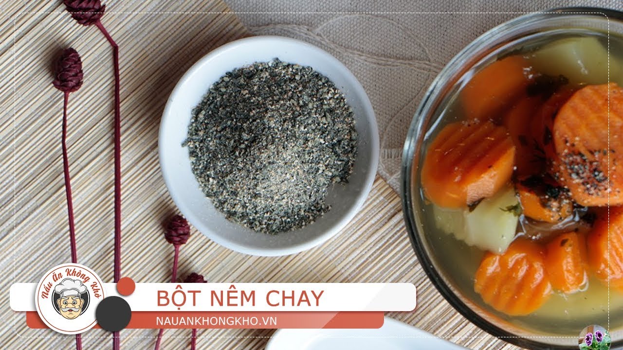 Cách làm BỘT NÊM CHAY từ nấm và rong biển - YouTube