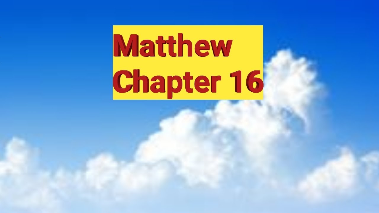 Peter's Confession and the Cost of Discipleship // Matthew Chapter 16 ...