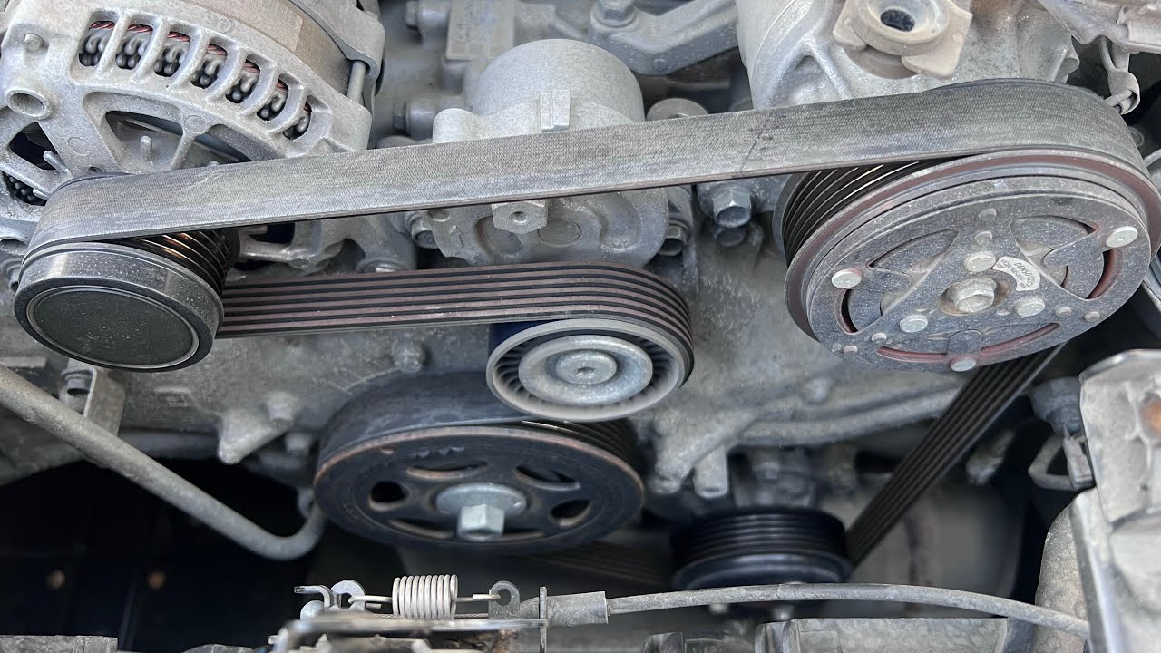 SUBARU DRIVE BELT REPLACEMENT FB20 - YouTube