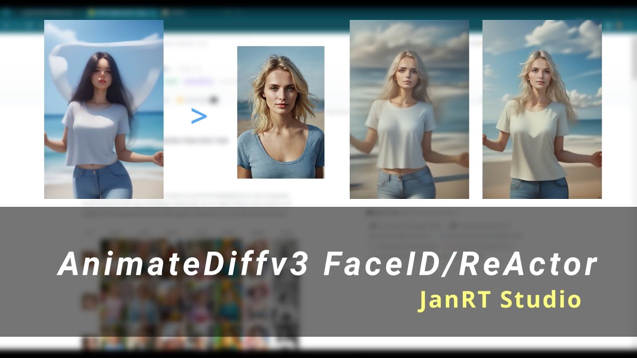 AnimateDiffv3 faceID and ReActor - YouTube