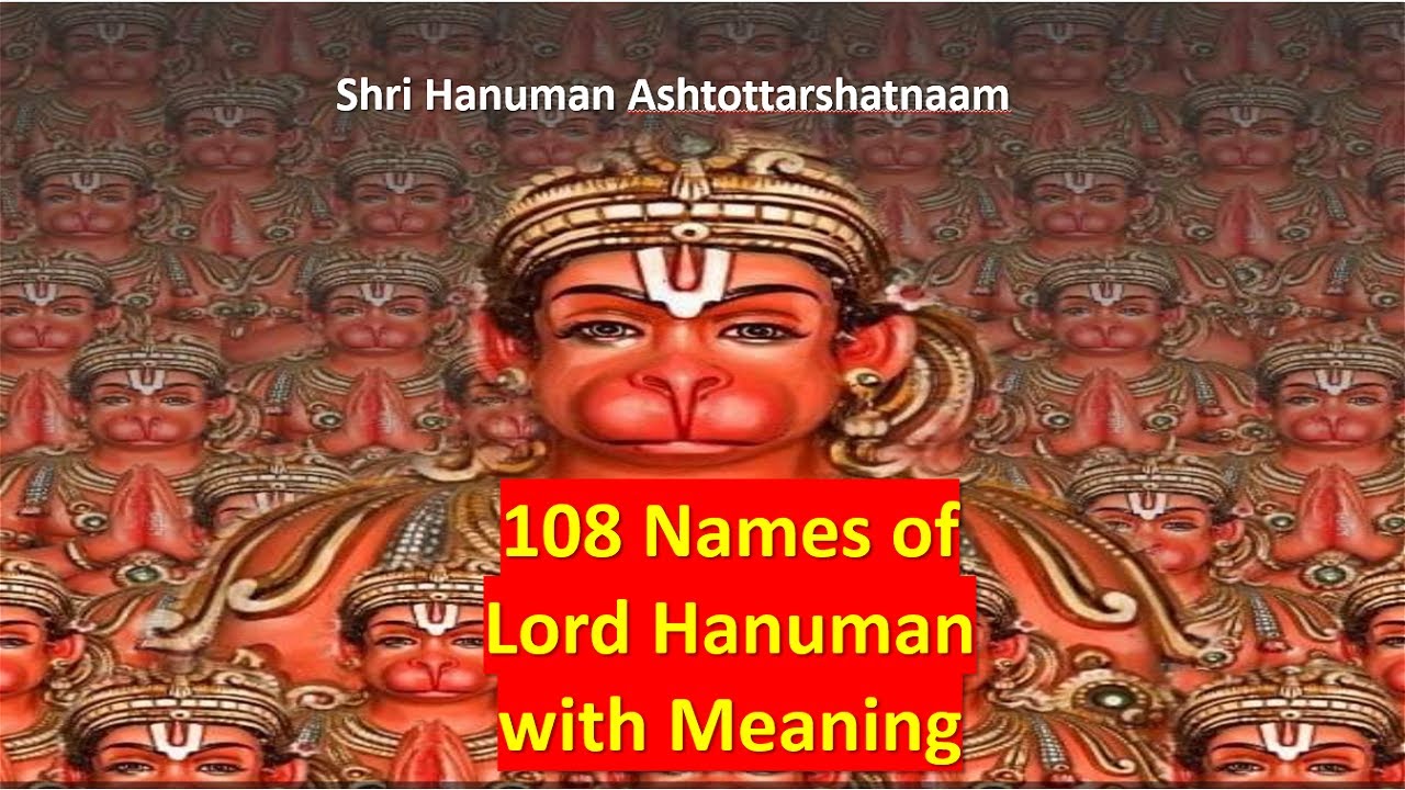 108 Names of Lord Hanuman I Shri Hanuman Ashtottarshatnaam II With ...