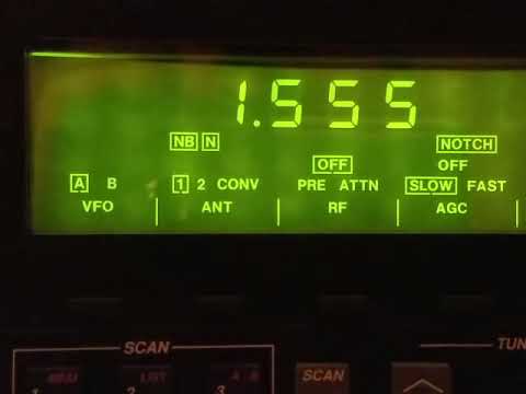 Drake R8E ,приём 1556 и 1557кГц ,первый опыт. - YouTube