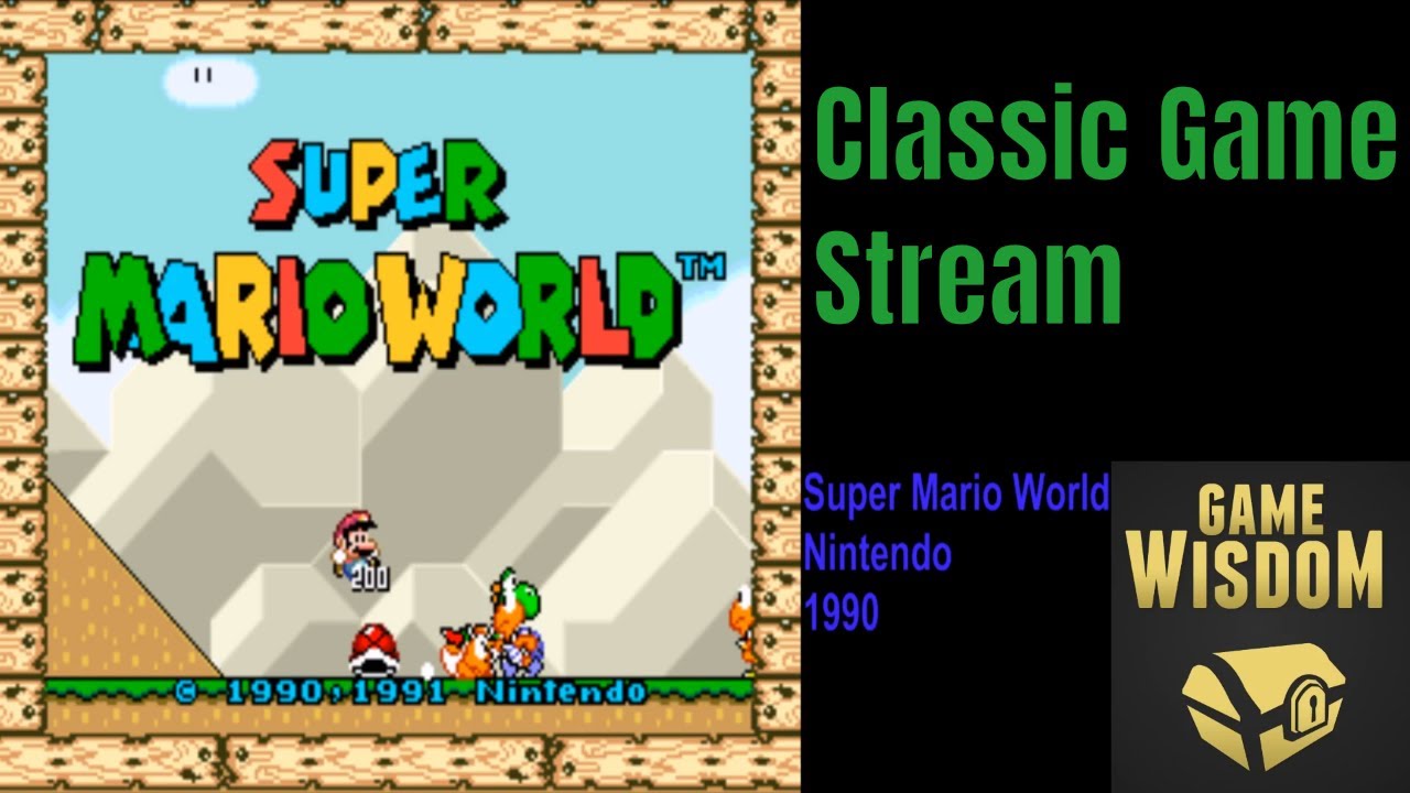 Classic Game Night -- Let's Play Super Mario World - YouTube