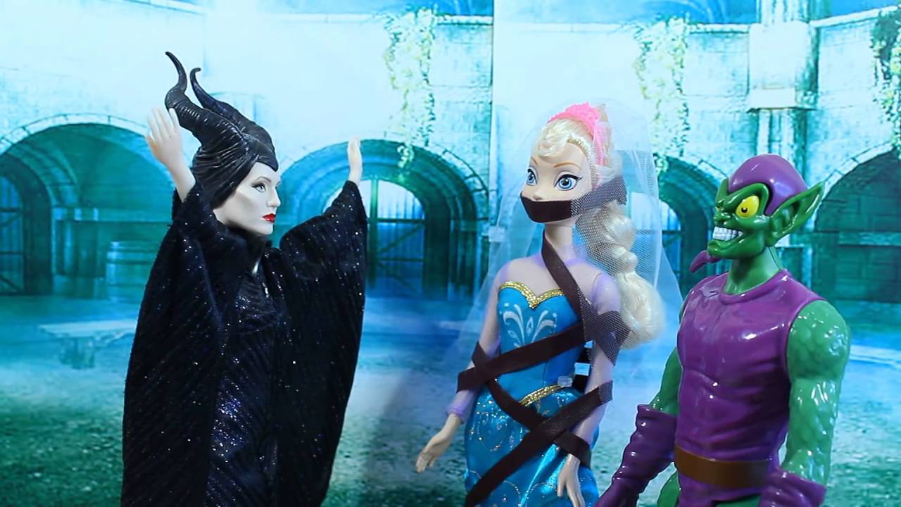 Wedding Elsa and Goblin Spider Man VS Video dolls Frozen Elsa Spiderman ...