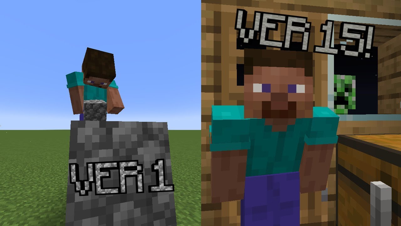 (Minecraft Alpha) I played All versions Part 1! - YouTube