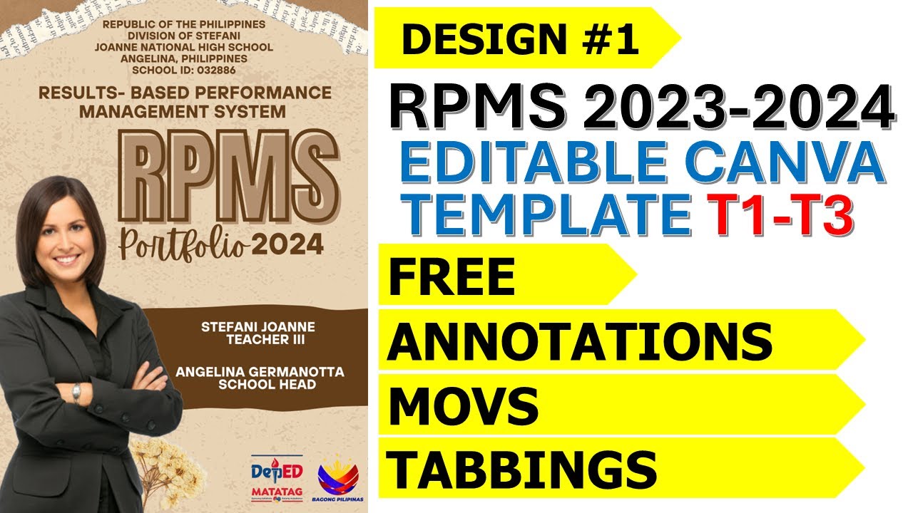 RPMS TEMPLATE S.Y. 2023-2024 for TEACHER I-III (EDITABLE CANVA ...