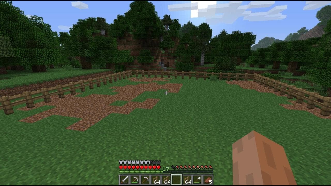 Minecraft - Giant paddock - YouTube