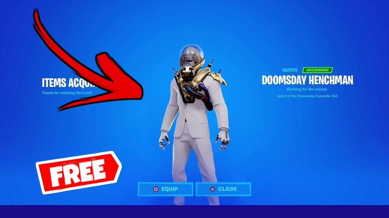 HOW TO GET DOOMSDAY HENCHMAN SKIN IN FORTNITE! ( FREE DOOMSDAY HENCHMAN ...