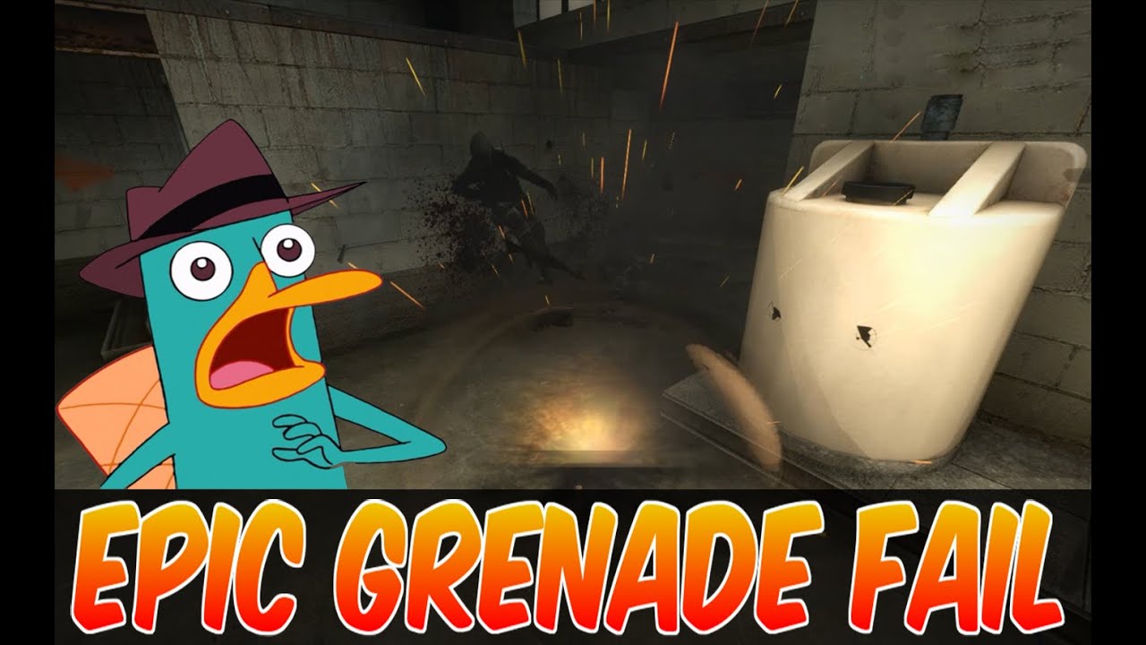 CS:GO HILARIOUS GRENADE FAIL! - YouTube