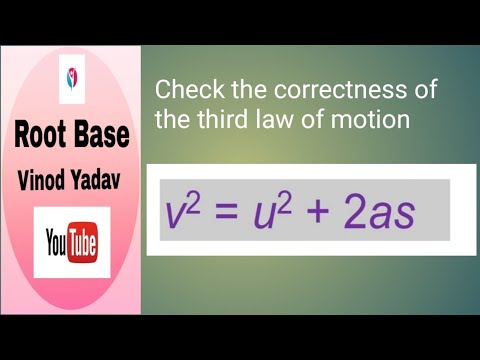 check the correctness of the u square - v square = 2as[ class-11] unit ...