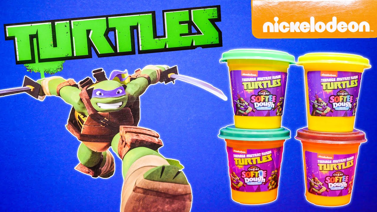 Teenage Mutant Ninja Turtles Softee Dough a a Toy Unboxing - YouTube