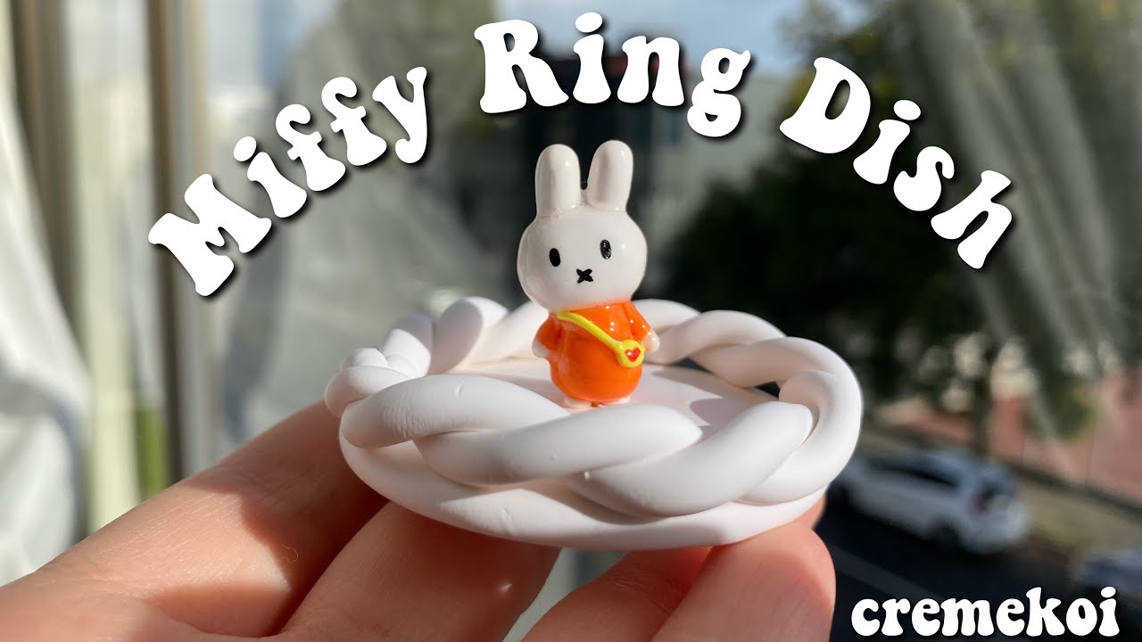 DIY Miffy Ring Dish - polymer clay - YouTube