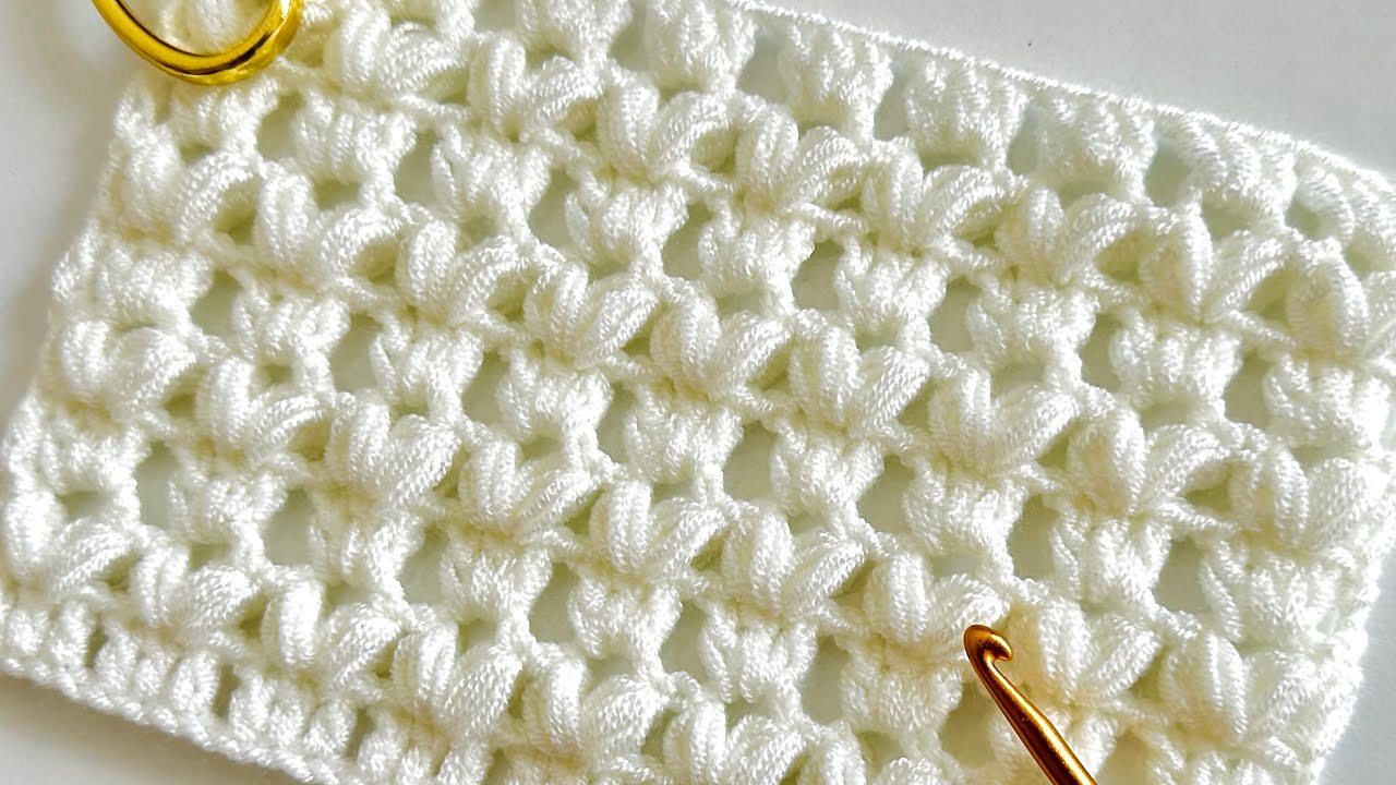 New Pattern! Very Easy & Pretty crochet stitch for baby blankets ...