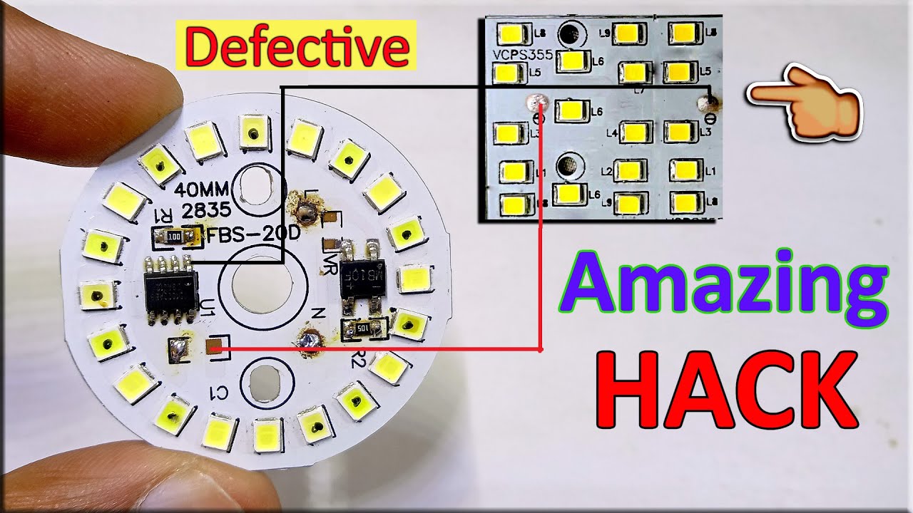 How To Use Defective 9 Watt DOB Driver for other LED, Reuse Defective ...
