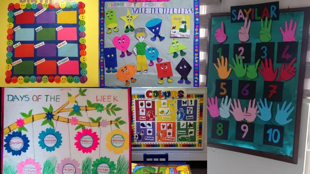 Preschool decoration ideas/Classroom Chart decoration design/Wall ...