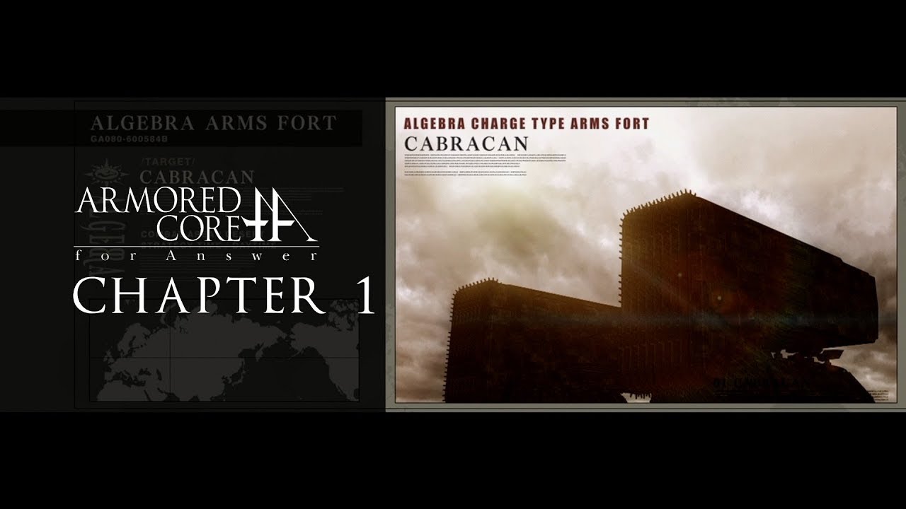 Armored Core FA Chapter 1 : Cabracan // AC playthrough - YouTube