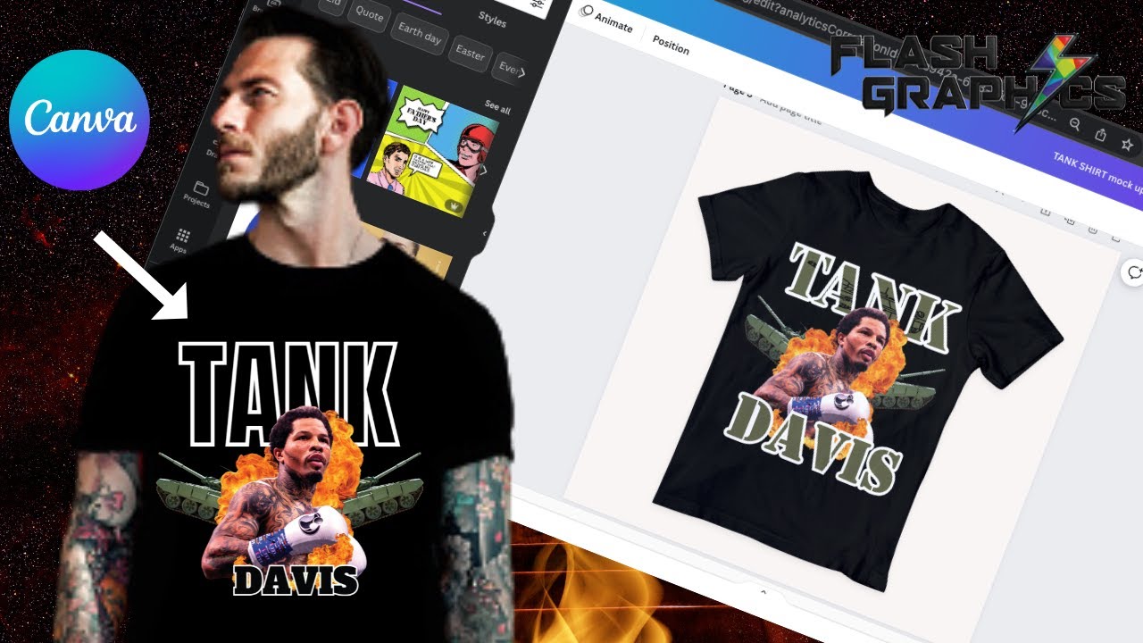 DESIGN A TANK DAVIS T-SHIRT LIKE A PRO WITH CANVA AND AI : STEP-BY-STEP ...