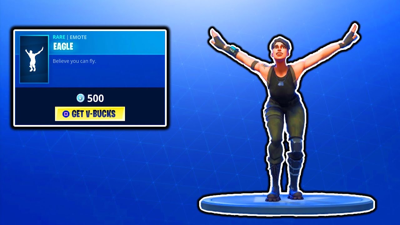 FORTNITE NEW EAGLE EMOTE! FORTNITE ITEM SHOP UPDATE! V-BUCKS GIVEAWAY ...