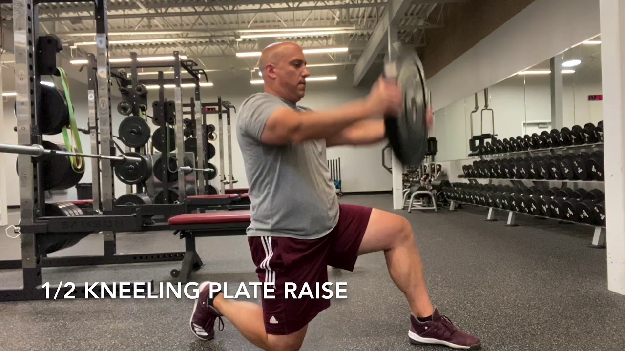 Half Kneeling Plate Raise - YouTube
