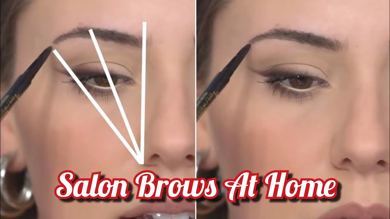 Salon Brows At Home ¦ Brow Tutorial - YouTube