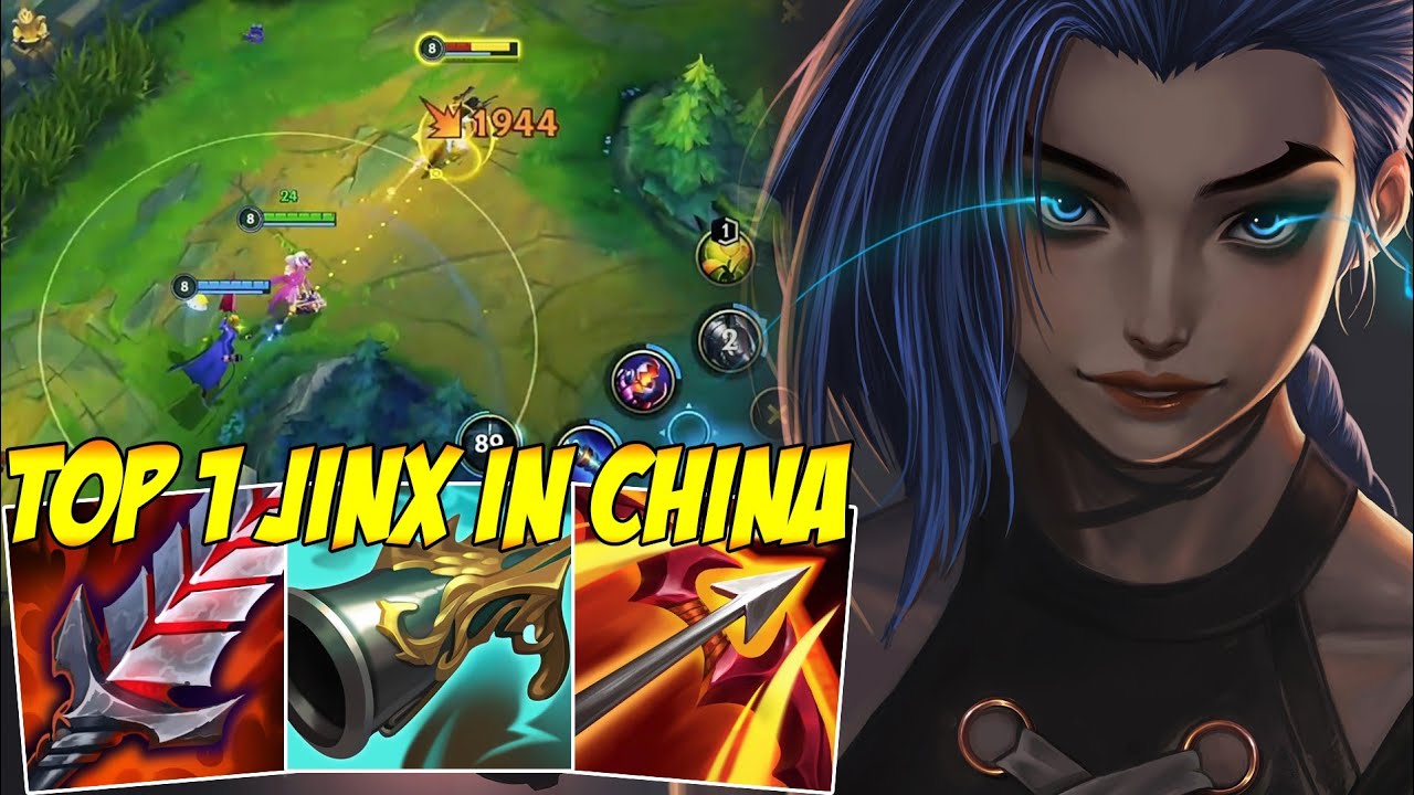 TOP 1 JINX GAMEPLAY IN CHINA SERVER S14 - WILD RIFT - YouTube