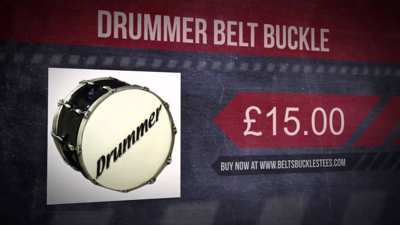 Drummer Belt Buckle - YouTube
