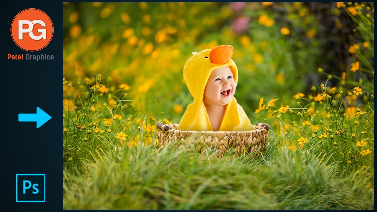 How to edit baby photos in Photoshop tutorial || baby photo editing ...