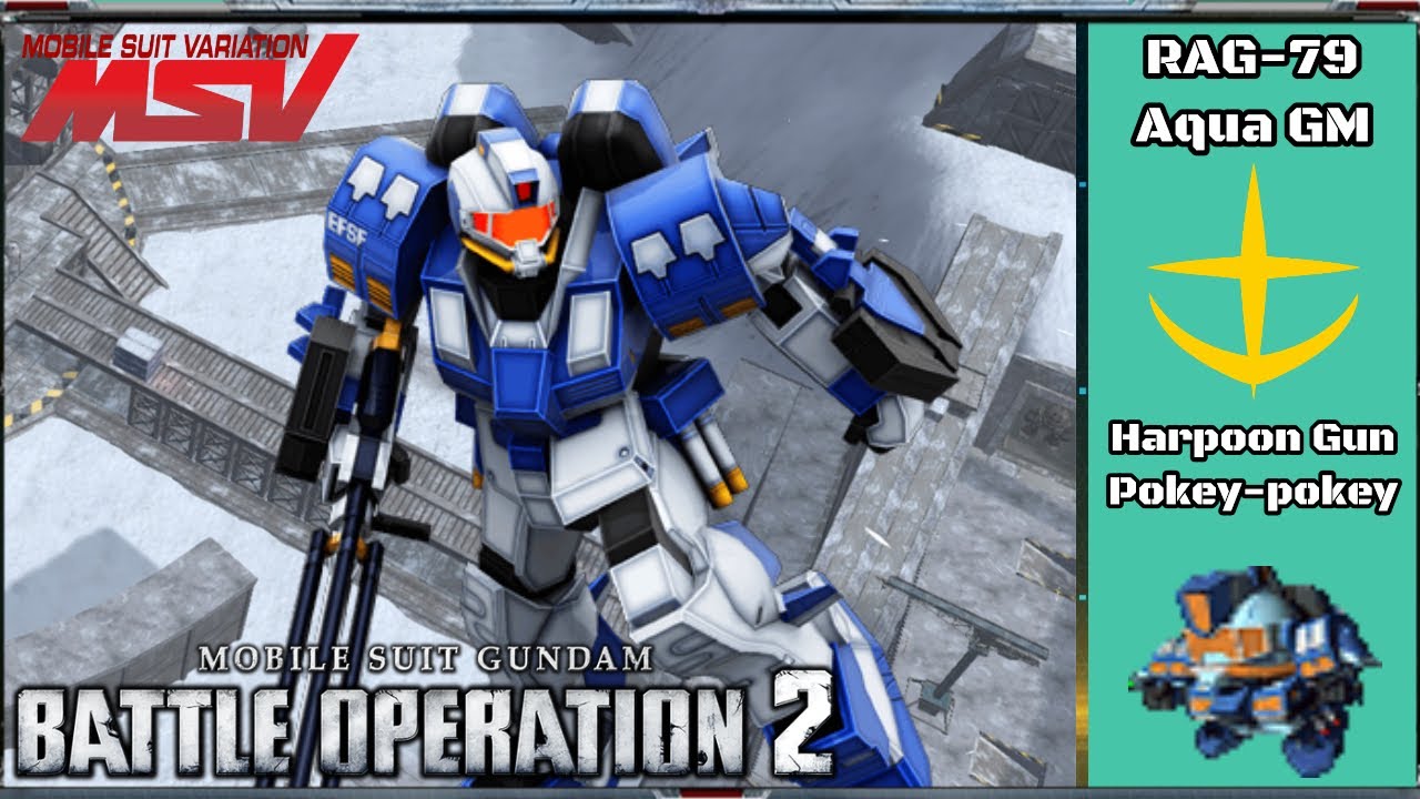 Harpoon Gun Pokey-pokey (GBO2: RAG-79 Aqua GM) - YouTube