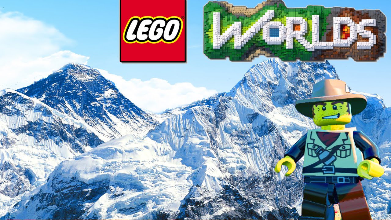 LEGO Worlds - LEGO Land BUILDING A SNOWBOARD HILL! Lego Stunts Ski Hill ...